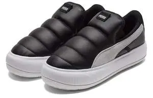 PUMA Suede Mayu Slip-on Shoes - Black/white