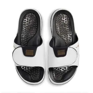 JORDAN Hydro Xi Slides - White/black/metallic Gold