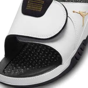 JORDAN Hydro Xi Slides - White/black/metallic Gold