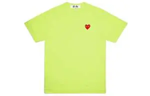 Play Comme Des Garcon Logo Pattern Short Sleeve - Green