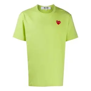 Play Comme Des Garcon Logo Pattern Short Sleeve