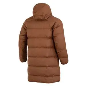 Nike Hooded Puffer Long Coat 'brown