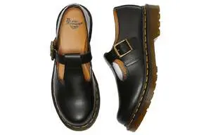Dr. Martens Mary Jane Buckled Flat Shoes