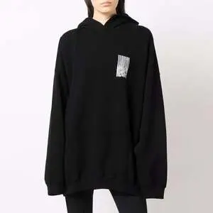 Balenciaga Barcode Cotton Hoodie