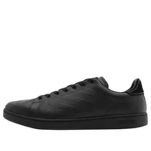 Burberry 26 Embossed Check Leather Set Sneakers - Black