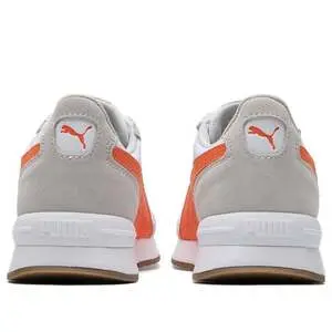 PUMA R78 Neon Lace-up Sneakers - Grey/white/orange