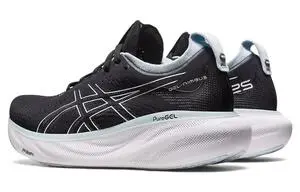 Asics Gel-nimbus 25 Running Shoes - Black/white/blue