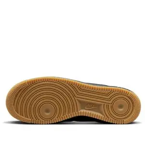Nike Force 1 '07 "black Gum" Low Top Sneakers - Black/brown