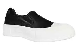 Alexander McQueen Deck Skate Plimsoll - Black/white
