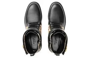 Gucci Ankle Boot Double G - Black/beige/ebony