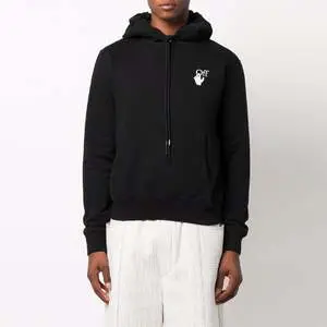 Off-White Fw21 Arrow Pattern Hoodie - Black