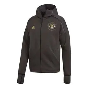Adidas Mufc Zne Hd 3.0 Football Manchester United Hoodie Jacket - Black