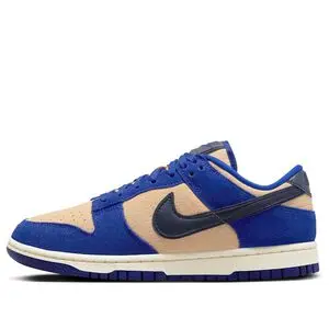Nike Dunk Low Lx "blue Suede" Sneakers - Blue/beige-white