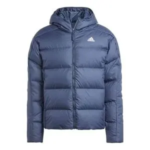 Adidas Adidas Midweight Down Hooded Jacket Blue