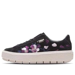 PUMA Suede Platform Floral Embroidered Sneakers