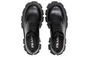 Prada Monolith Brushed Calf Derby Shoes