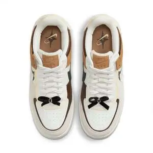 Nike Force 1 Shadow 'bling' Sneakers - White/gray/brown