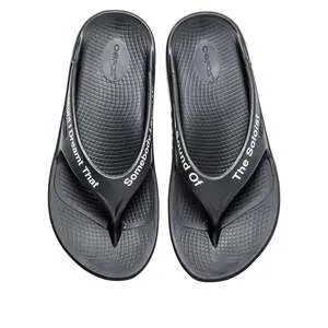 OOFOS X Takahiromiyashita The Soloist "the Sound Of The Soloist" Flip-flop - Black