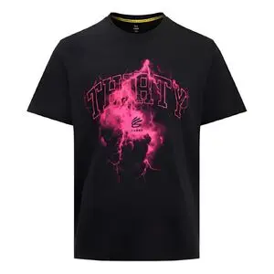 Under Armour Curry Tour Graphic T-shirt Asia Sizing 'black Pink - Black/pink