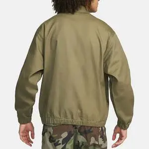 Nike Solid Color Logo Casual Lapel Jacket - Default Color