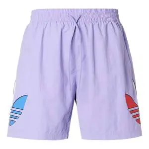 Adidas Originals Tricol Logo Sports Swim Shorts - Lavender