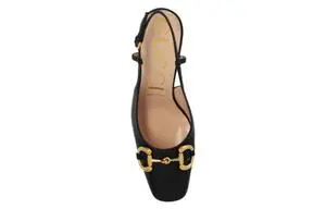 Gucci Leather High Heel Pumps With Horsebit Detail