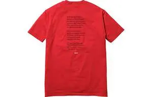 Supreme Fw17 Scarface Shower Tee Crossover Printing Short Sleeve - Red