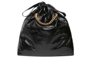 Balenciaga Crush Medium Tote Bag - Black