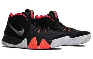 Nike Kyrie 4 Ep "41 For The Ages" Mid-top Basketball Sneakers - Black/red/grey