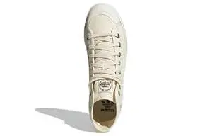 Adidas Nizza High Top Lace Up Sneakers - Creamy