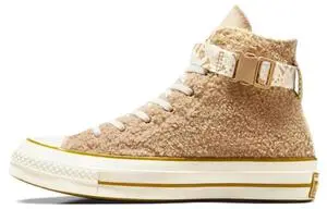 CONVERSE Chuck 70 High Top Sneakers With Buckle Detail - Tan