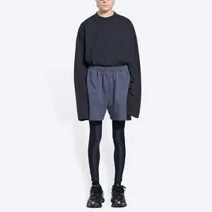 Balenciaga Political Campaign Sweat Shorts - Dark Grey