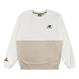 NEW BALANCE X Jhi Crossover Printing Colorblock Casual Round Neck Pullover - White