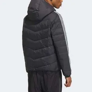 Adidas Neo Padded Down Jacket With Hood And Striped Sleeves