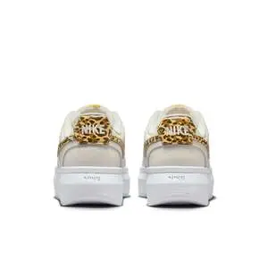 Nike Court Vision Alta Low "phantom Leopard" Sneakers - White/yellow