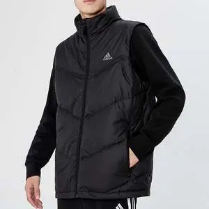 Adidas Puffer Vest With Stand Collar