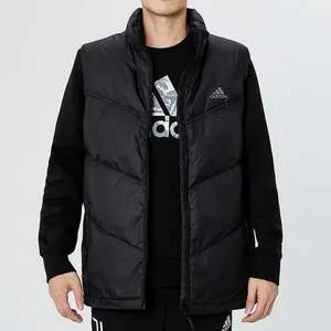 Adidas Puffer Vest With Stand Collar