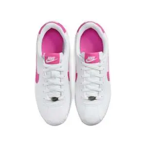 Nike Cortez Low Top Sneakers - White/laser Fuchsia