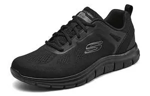 Sketchers Track Broader Athletic Sneakers - Black