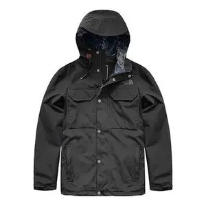 The North Face Dryvent Down Puffer Hooded Jacket - Black