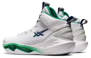 Asics Nova Surge 2 High Top Athletic Shoes - White/green