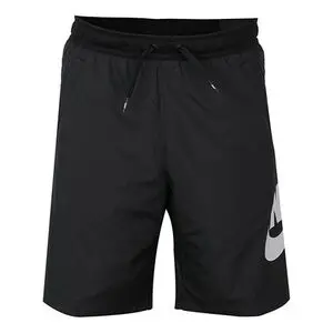 Nike Ce Short Woven Hybrid Logo Sports Training Shorts - Black