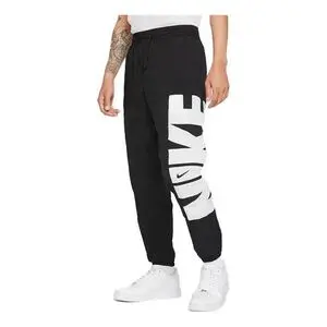 Nike Logo Printing Training Woven Breathable Bundle Feet Sports Pants/trousers/joggers Black - Default Color