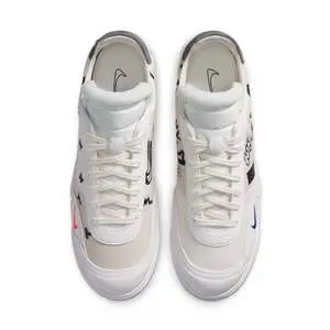 Nike Drop Type Qs "scribbles" Low Top Sneakers - White/black