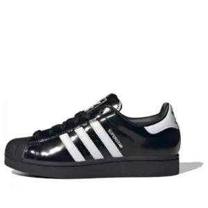 Adidas Superstar Ii "black White Patent" Sneakers - Core Black/cloud White