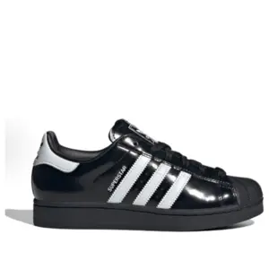 Adidas Superstar Ii "black White Patent" Sneakers - Core Black/cloud White