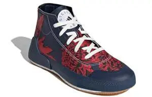 Adidas Stella Mccartney X Mid Top Sneaker Floral Print - Blue/red