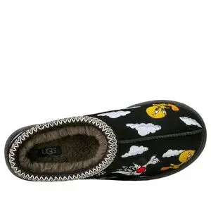 UGG X Palace Tasman Embroidered Slip-on Slipper - Black