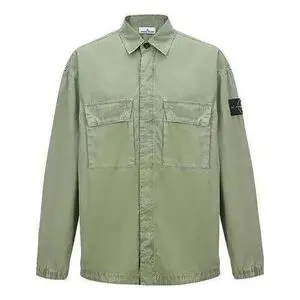 Stone Island Old Treatment Shirt - Green