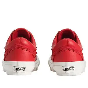 VANS Premium Old Skool Lace Detail Sneakers - Racing Red/white